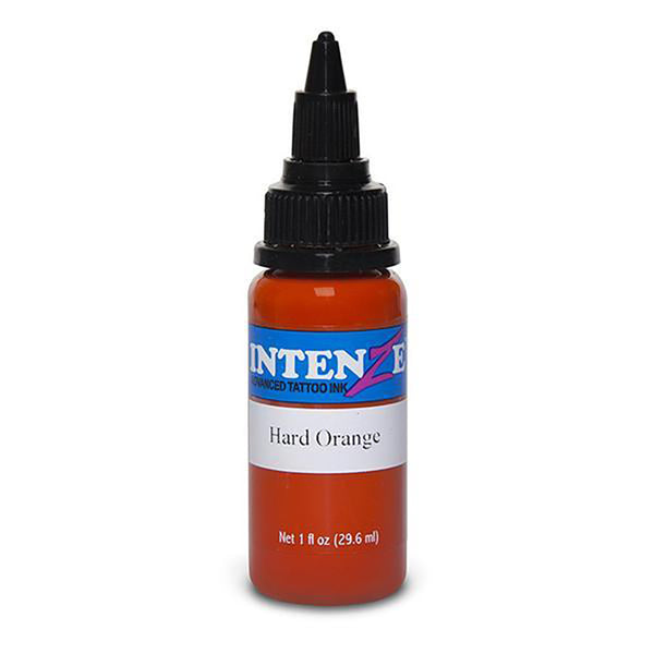 Intenze Hard Orange Tattoo Ink - 1oz | Dermasoft Tattoo
